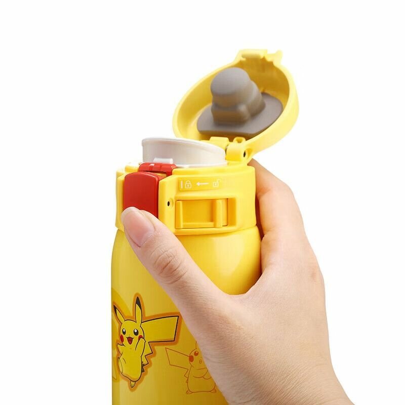 Термокружка, Zojirushi, сохраняет тепло и холод, 240 мл, Узор Пикачу