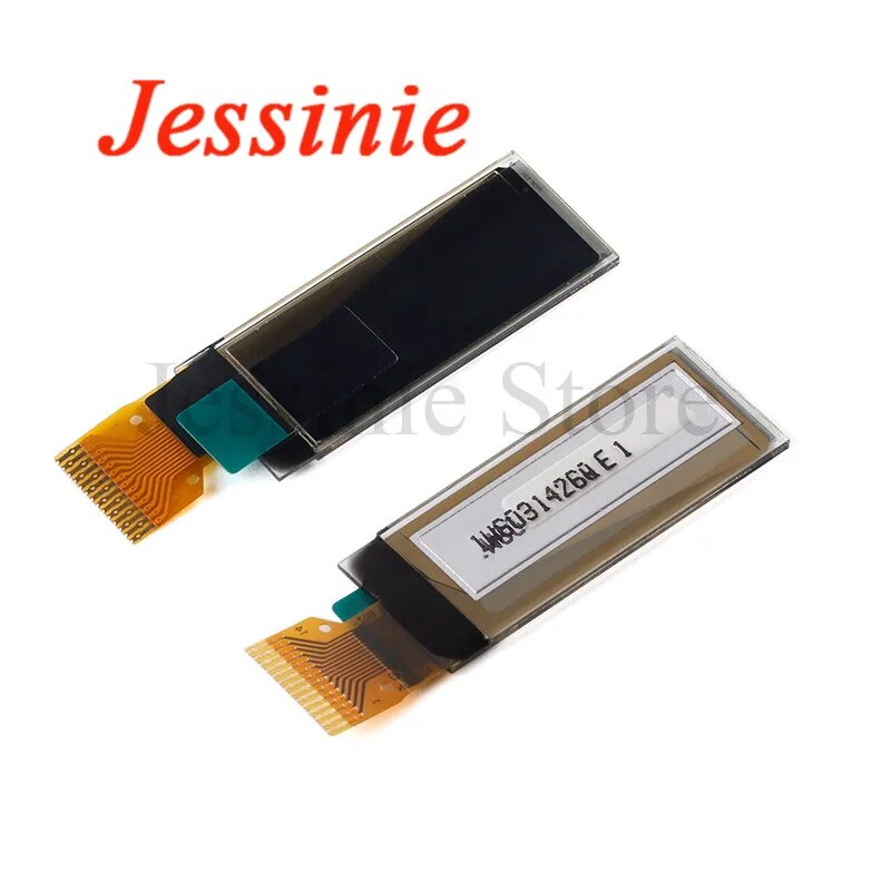 OLED модуль 0.91", Jessinie, белый/синий/желтый IIC Bare (White)