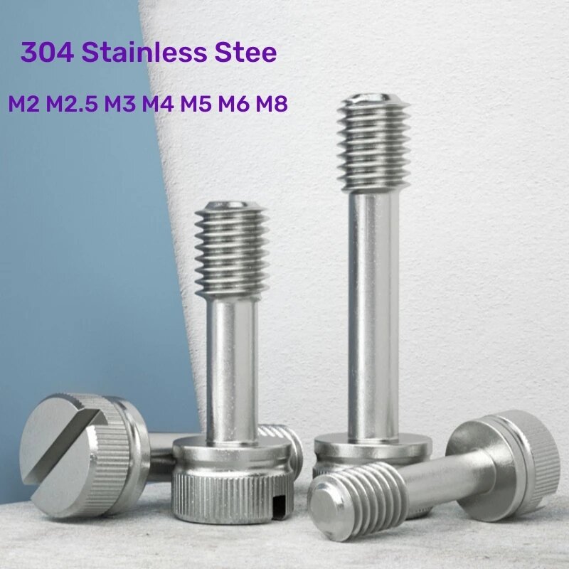 M2 M2.5 M3 M4M5M6 M8 накатанный винт с накатанной головкой из нержавеющей стали с высокой ступенчатой шлицевой головкой ручная затяжка регулируемые винты Болт GB839