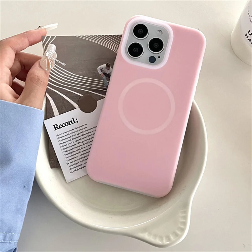 Магнитный чехол для iPhone 15, 14, 13, 12, 11 Pro Max Plus