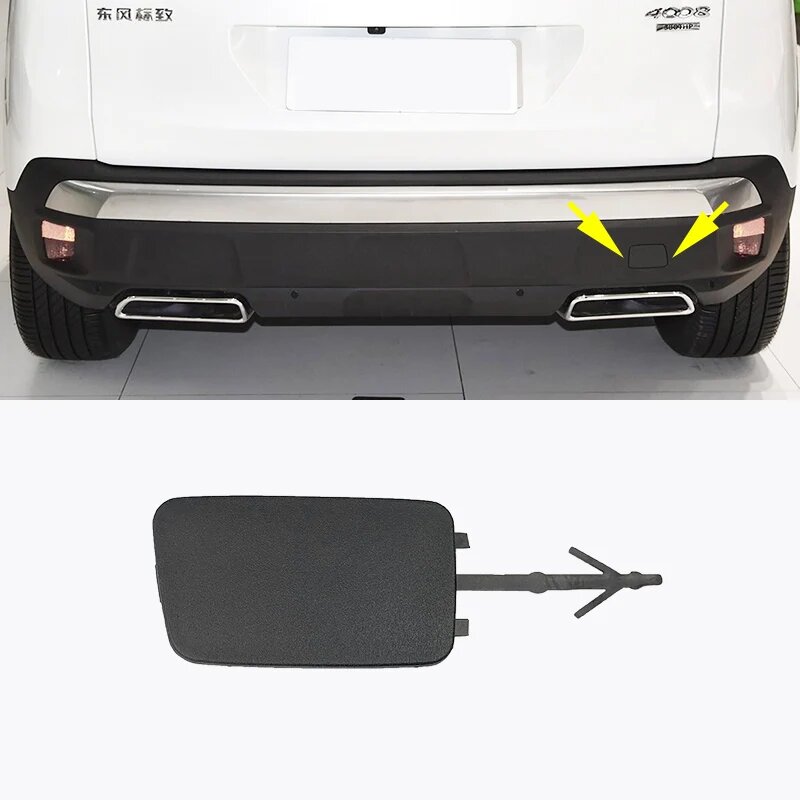 YL003471XT/9814120577 Подходит для Peugeot 2017-2023 4008 (европейская версия) 2017-2023 3008 Заглушка буксировочного крюка заднего бампера / Крышка заднего бампера