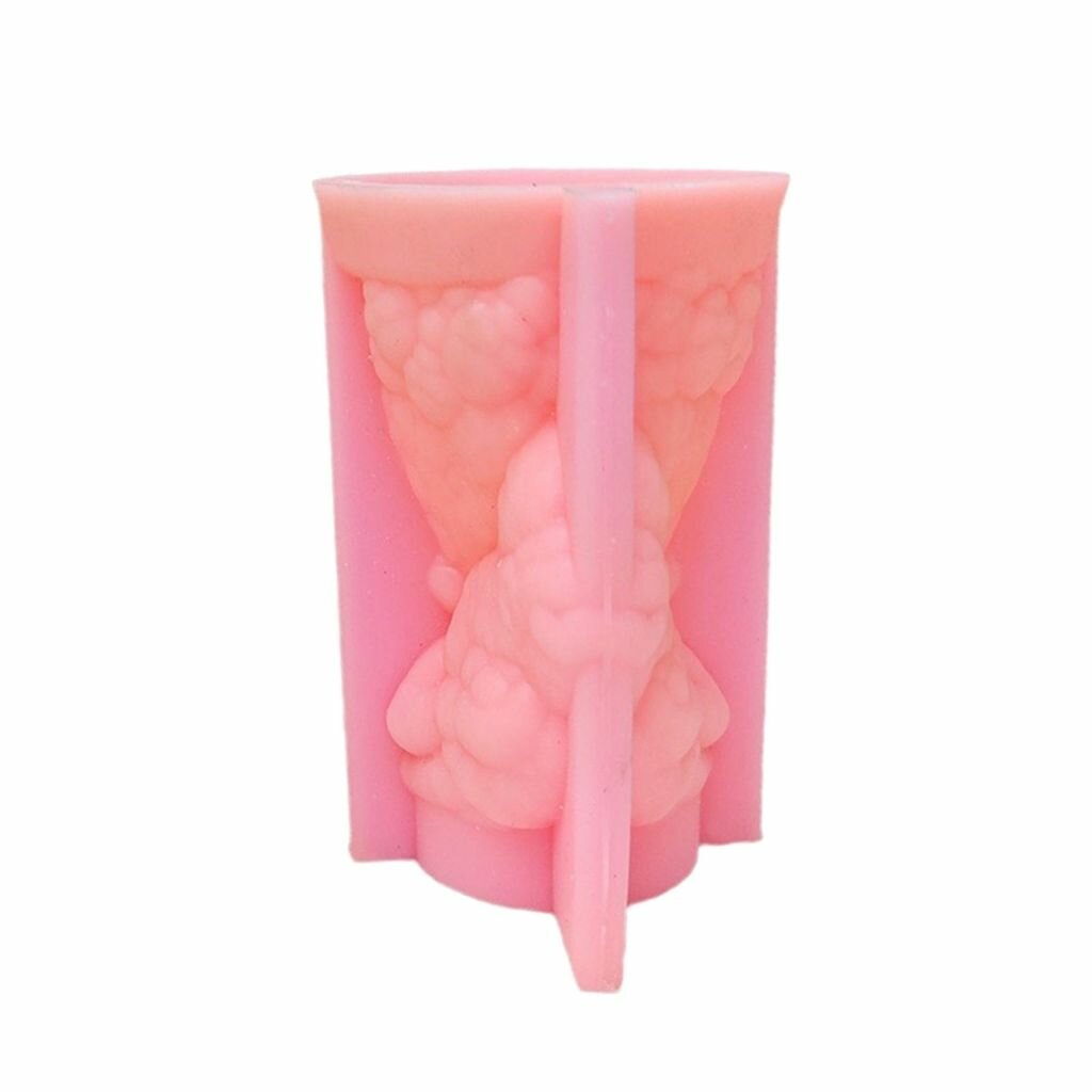 Голова козла свечи - розовая