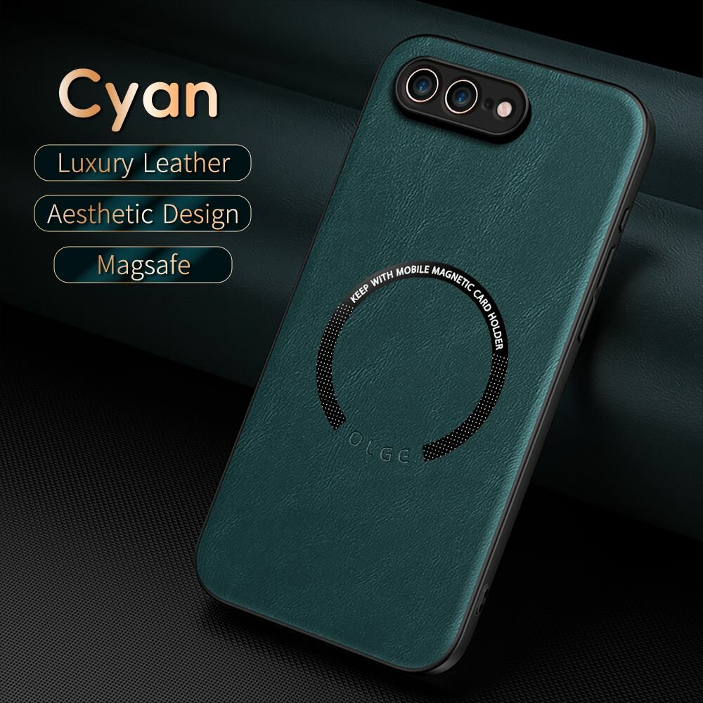 OLGE Роскошная кожаный MagSafe чехол для Apple iPhone 7 Plus / 8 Plus(Айфон 7 Плюс/ 8 Плюс)
