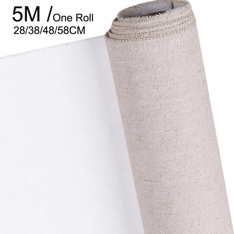 Холст для акриловой и масляной живописи Linen Blend 68/88 см 5 м 3M long width 88cm