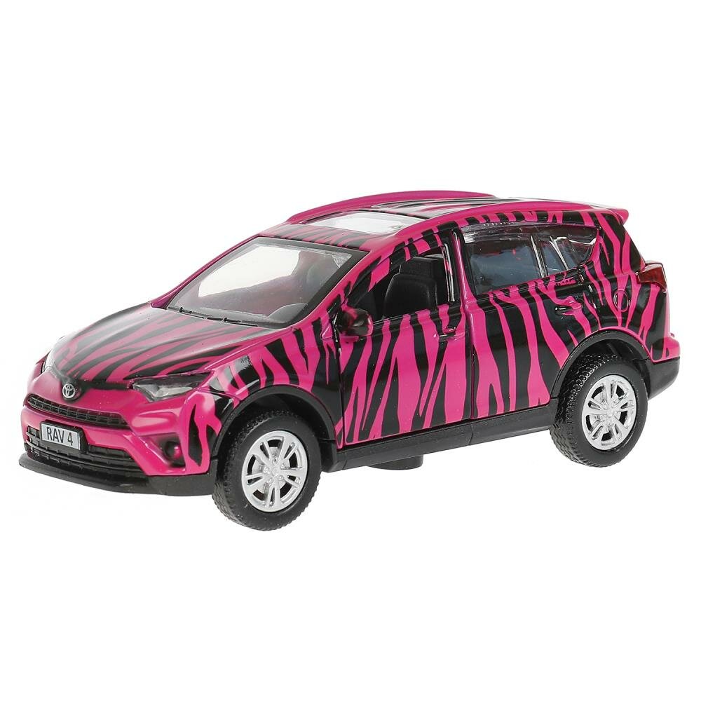 Машинка Технопарк TOYOTA RAV4 розовая, 12 см, откр, двери.