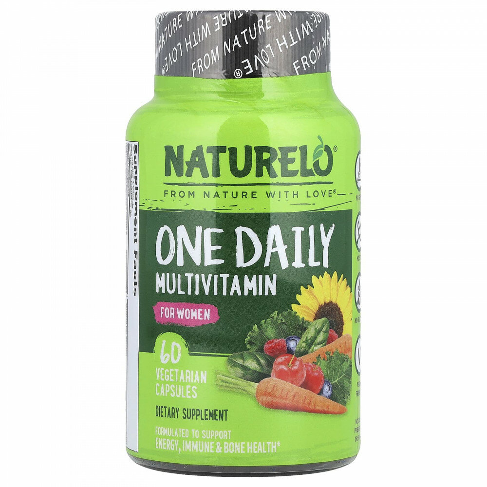 NATURELO, Мультивитамины для женщин One Daily, 60 вегетарианских капсул