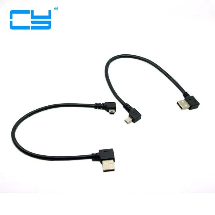 UXG Угловой кабель USB 2.0 - Mini USB 20 см Left
