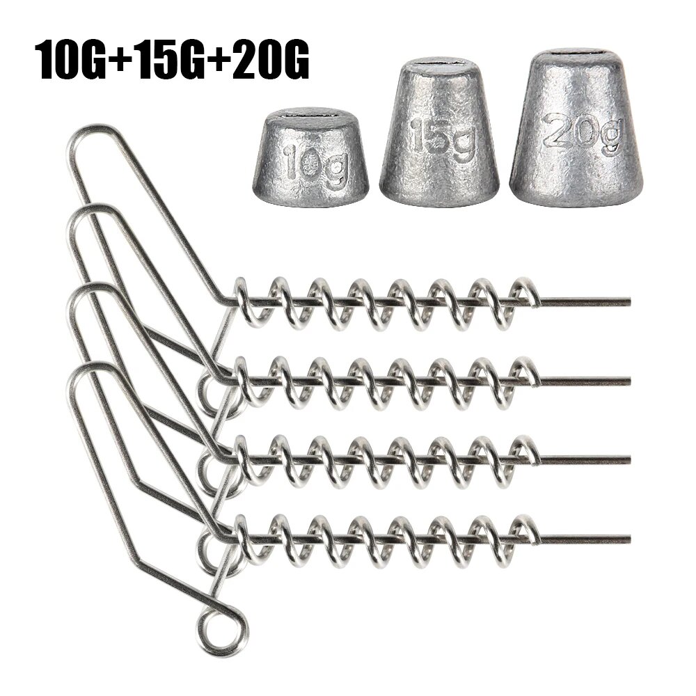 Спинполер The Pike System Мульти глубинный винт со свинцовым грузилом 7 шт 10g 15g20gwith Screw