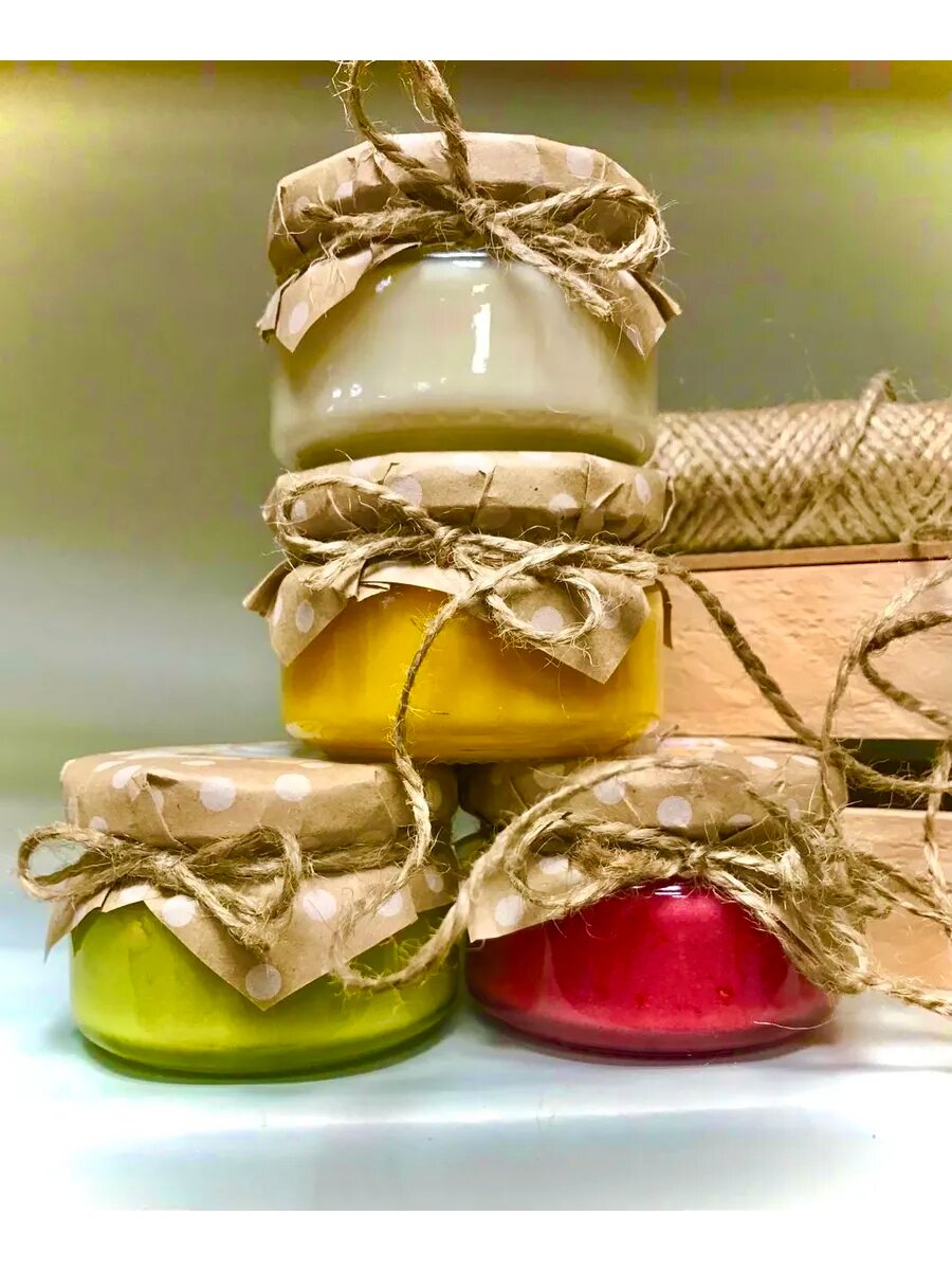 Набор меда суфле из 4-х баночек по 150 гр. Подарок.