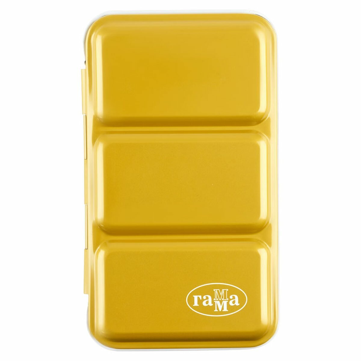 Пенал для акварели металлический Гамма, 12 кювет, золото (20102102), 72 уп.