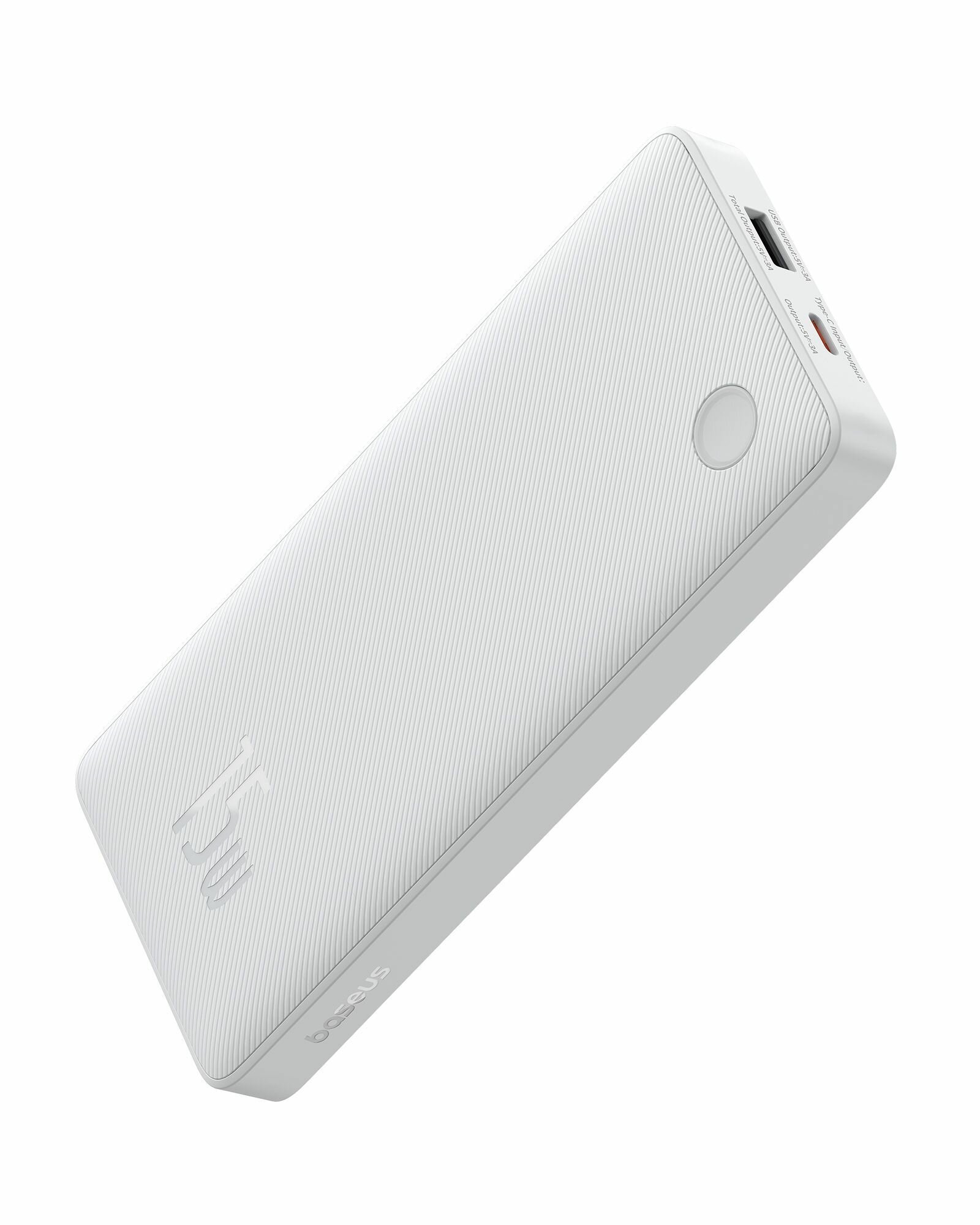 Повербанк (POWERBANK) Baseus BIDIRECTIONAL 15W, 10000mAh "быстрая зарядка" (P10067500213-00) белый