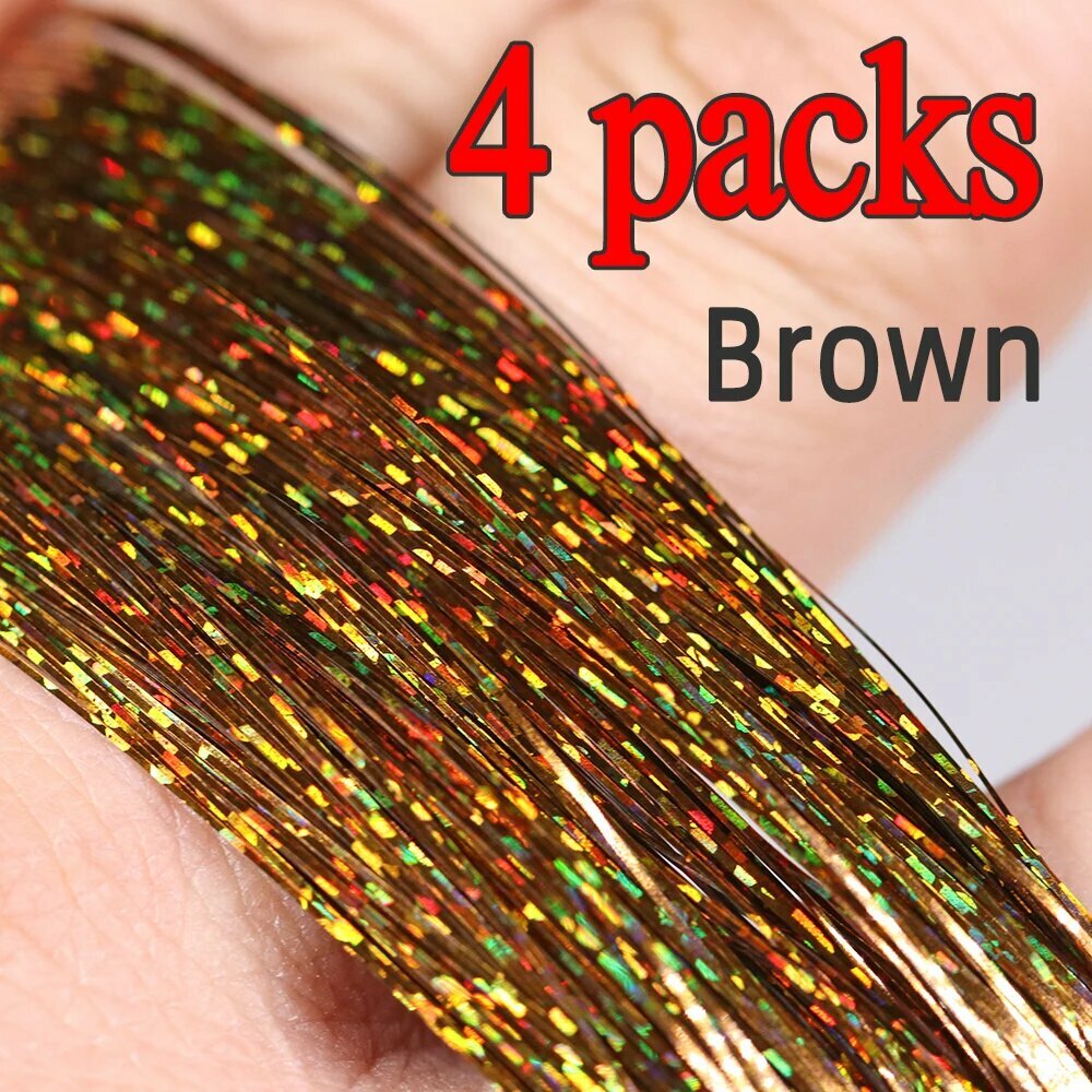 Мишура Flashabou Brown 4 пачка