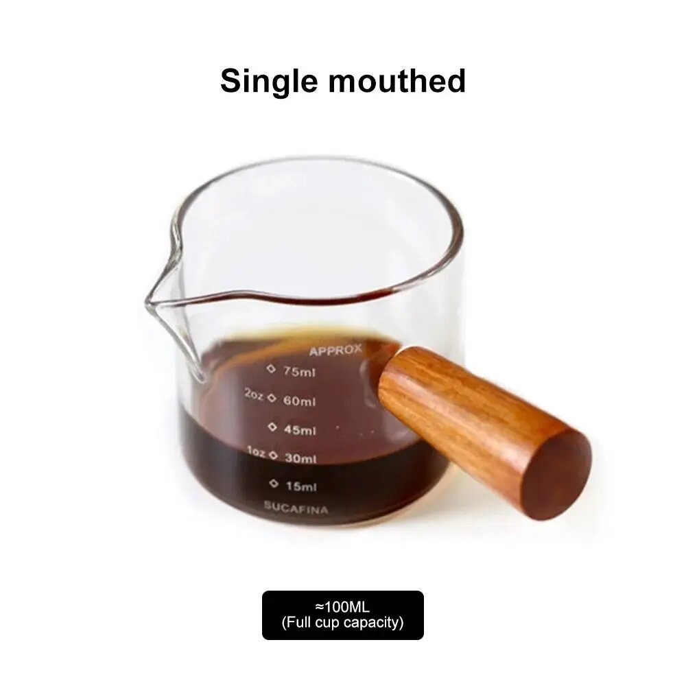 Мерный стакан для кофе 75 мл, single mouthed, коричневый