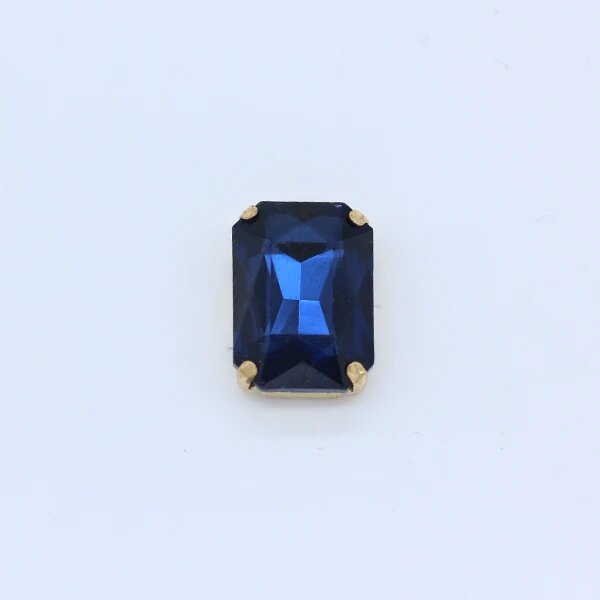 Хрустальные стразы для декора одежды Темно-синий, 30p 4x6mm, Montana