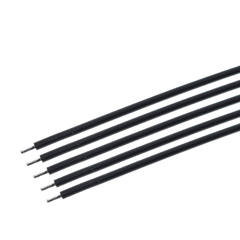 Кабели для пайки TZT 24AWG 10см 100pcs, черный