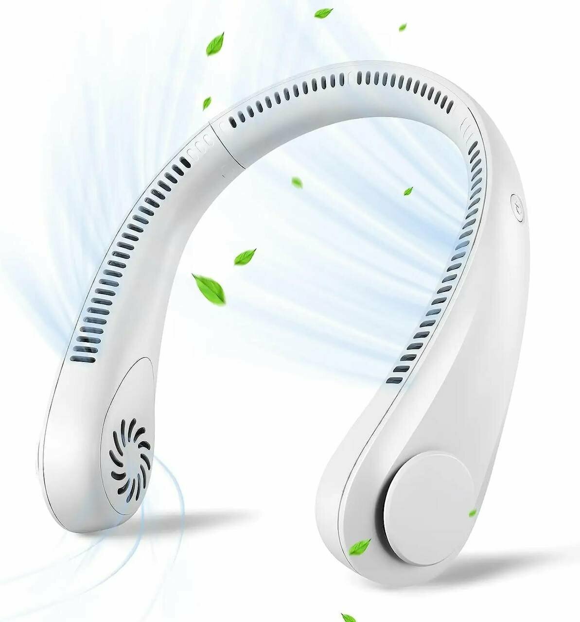 Мини вентилятор на шею беспроводной портативный, нашейный usb