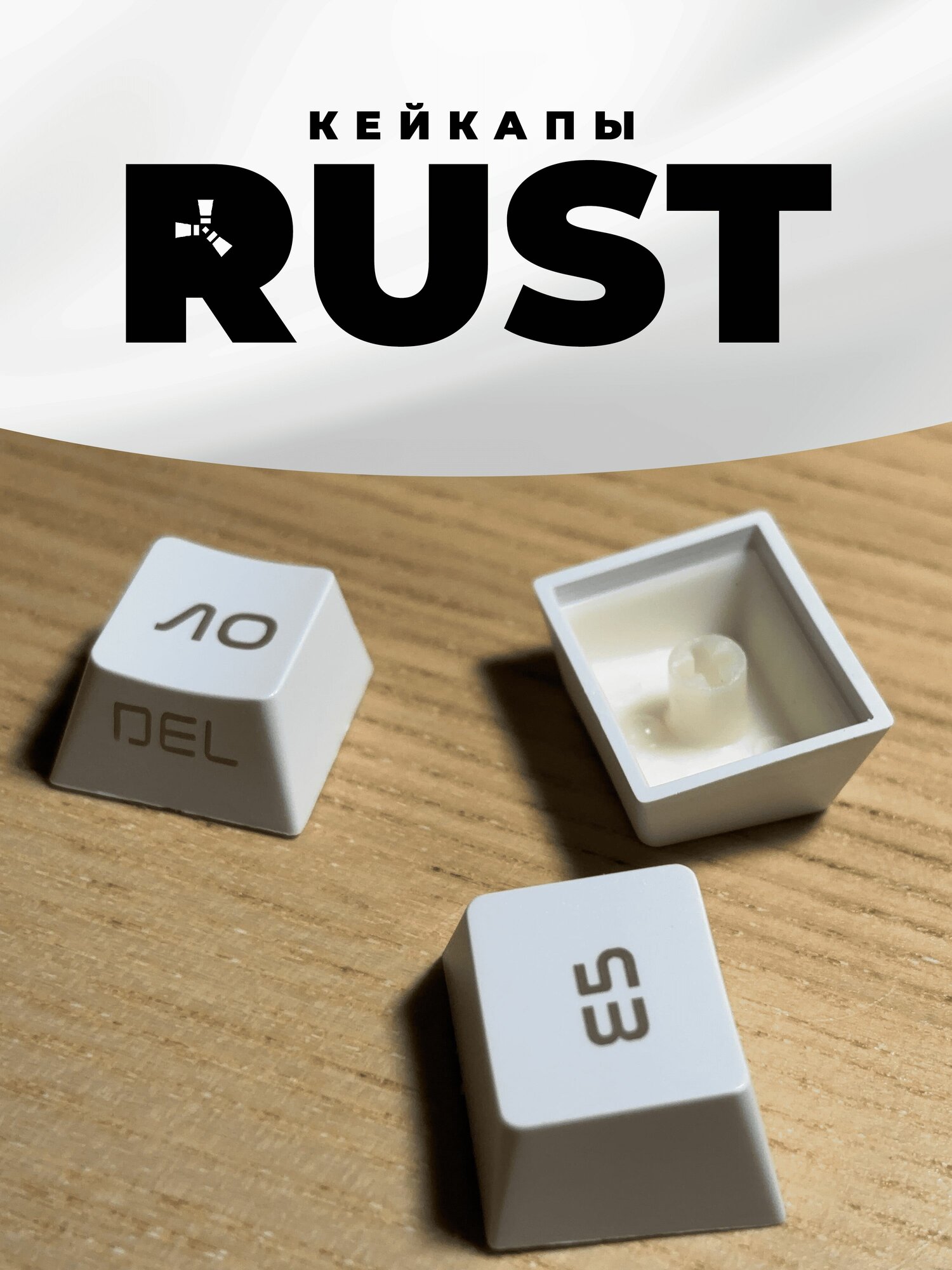 CTRL+ALT+DEL Набор кейкапов (белый, OEM)