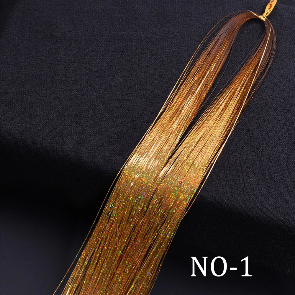 Мишура для волос Champagne NO-1, 120 прядей