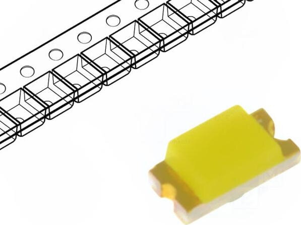 Светодиод BROADCOM HSMW-C191 LED SMD 0603 белый холодный 70-200мкд 140 град. 1шт