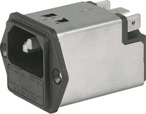 Разъем SCHURTER 5200.0643.1 Разъем: питания AC гнездо "папа" 6А 250ВAC IEC 60320 0,7мГн 1шт