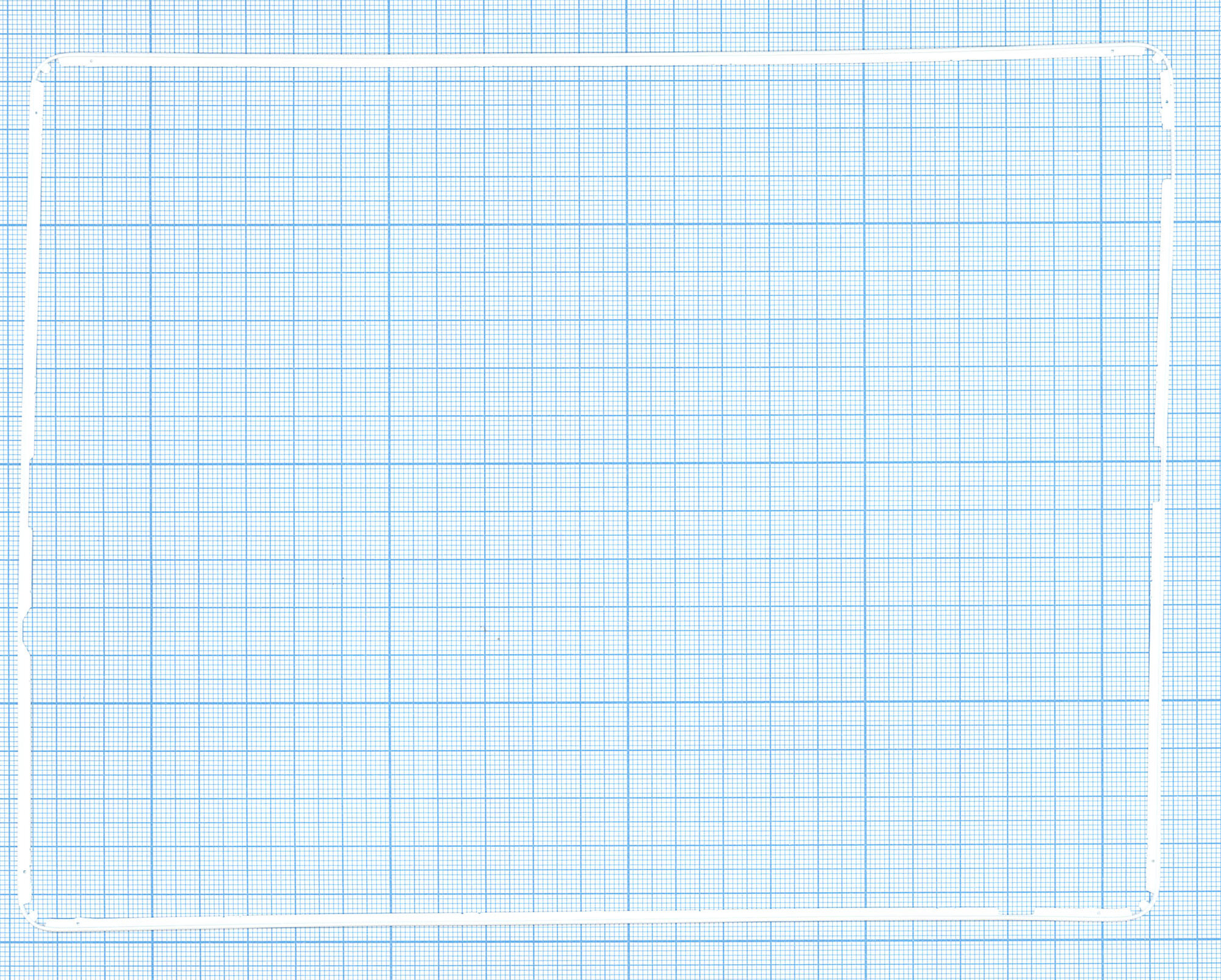 Рамка тачскрина для Apple iPad 2 белая