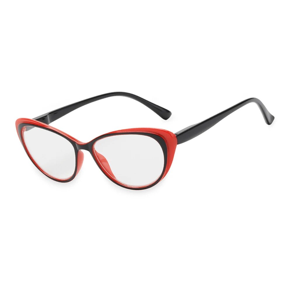 Ретро очки кошачий глаз A-red black +1.0,+1.5,+2.5,+3.5,+4.0, рецепт 300