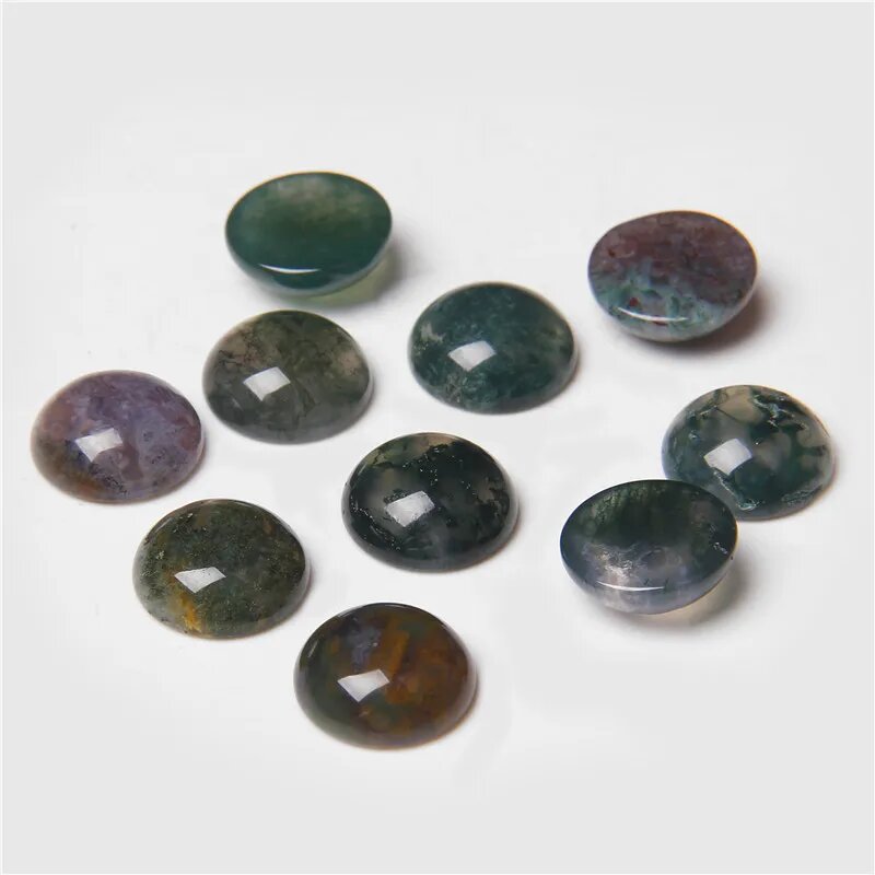 RISYF Бусины из натурального камня 4-14 мм Изумрудный, 12mm, 11 Indian Agates