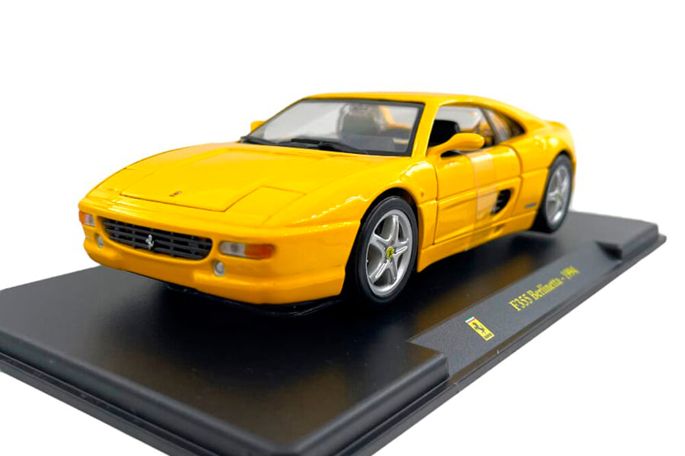 Модель коллекционная ALTAYA Ferrari F355 berlinetta 1995 yellow / феррари Ф355 берлинетта желтый
