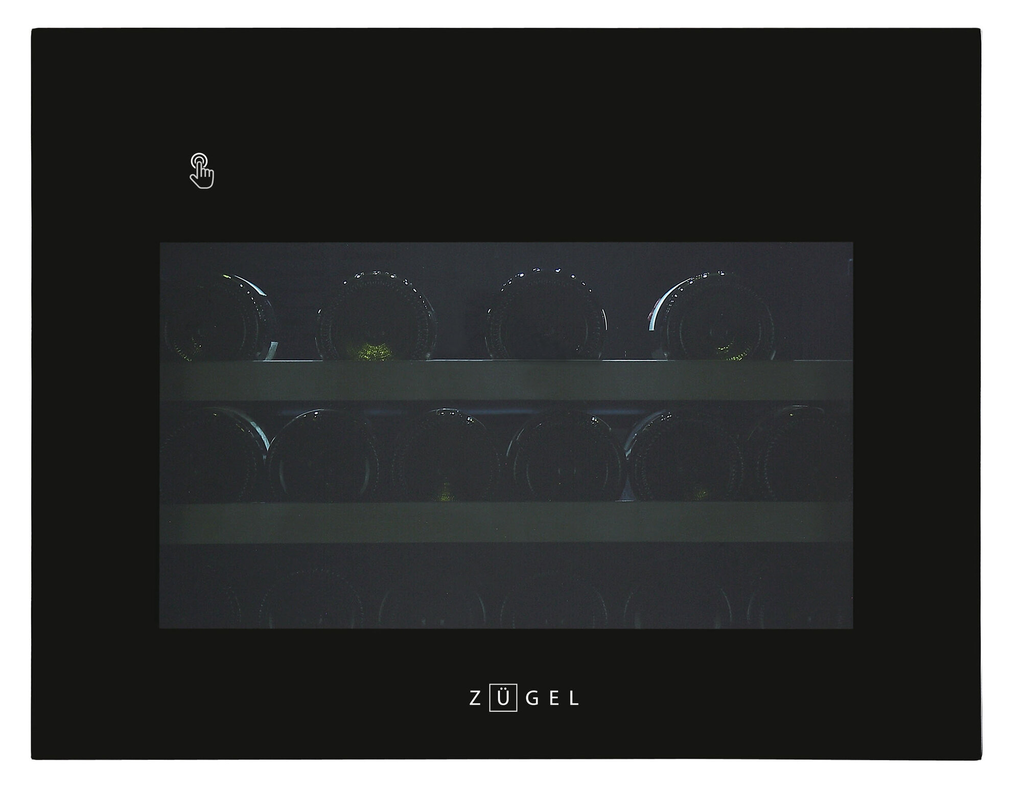 Винный шкаф встраиваемый Zugel ZCWI280B, черный