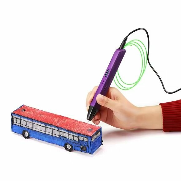 Детская ручка для рисования с 3D-печатью, OLED HD-дисплей, высокая термостойкость, возможность подключения к внешнему аккумулятору, подходит в качестве подарка на праздники/хобби