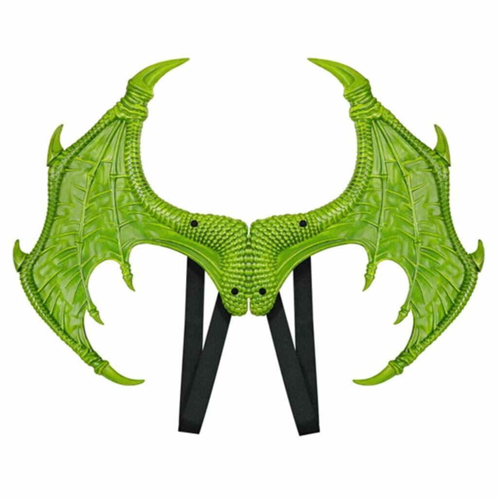 Украшение детской вечеринки на Хэллоуин Драконьими крыльями и хвостом-Зеленый RP Dragon Wings