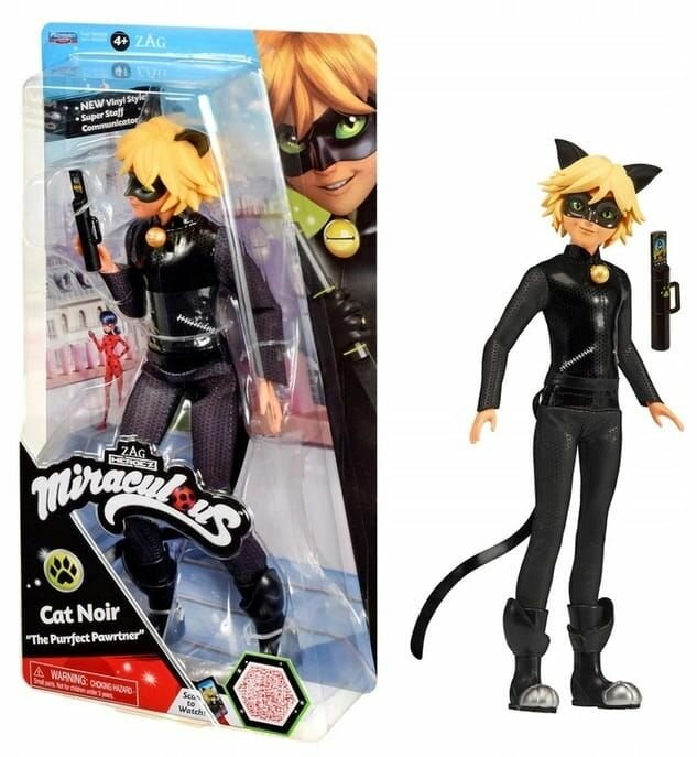 Кукла Playmates Toys - Кукла в костюме Кот Нуар с новым мессенджером - 50029