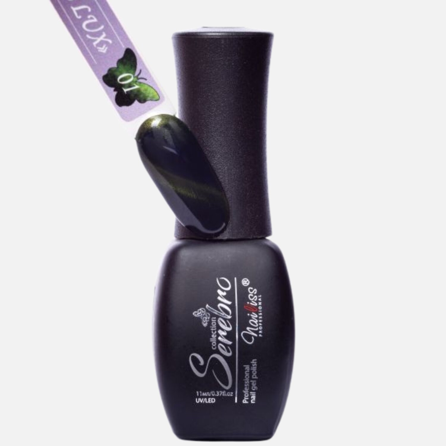 Гель-лак Serebro Кошачий глаз LUX №01 11 мл