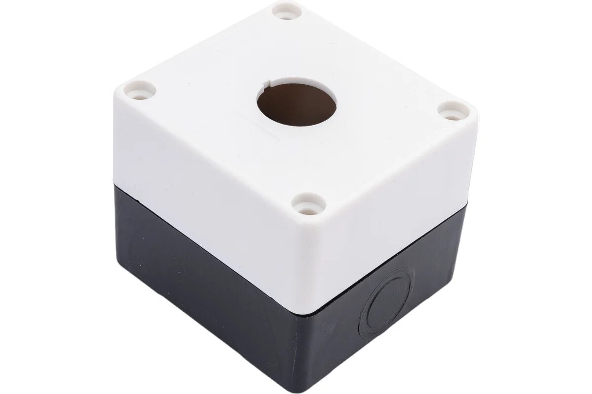 EKF CPB-101-W кнопочный корпус с 1 кнопкой КП101, пластиковый белый для электроники