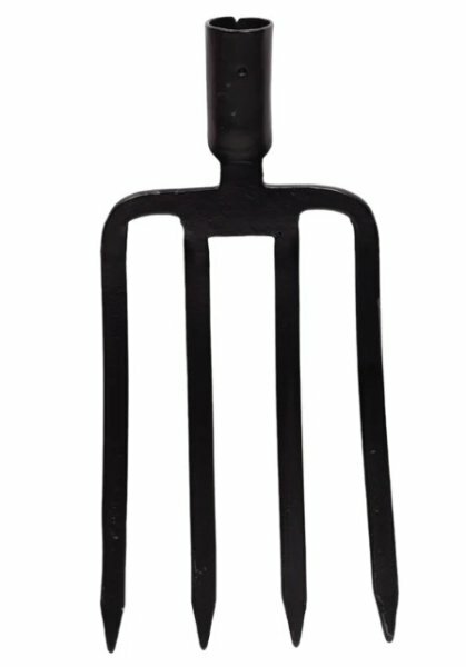 Вилы 4-х рогие, огородные, 180x280 мм, кованые, без черенка/Сибртех