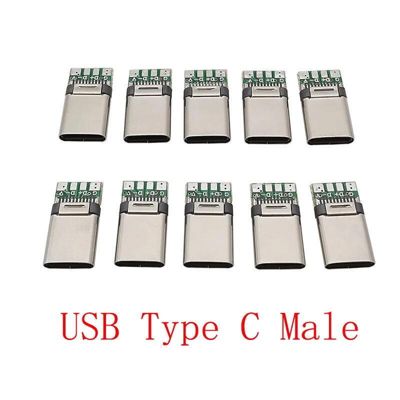 Лочеук USB Type C штекер 24 контакта 10 шт.