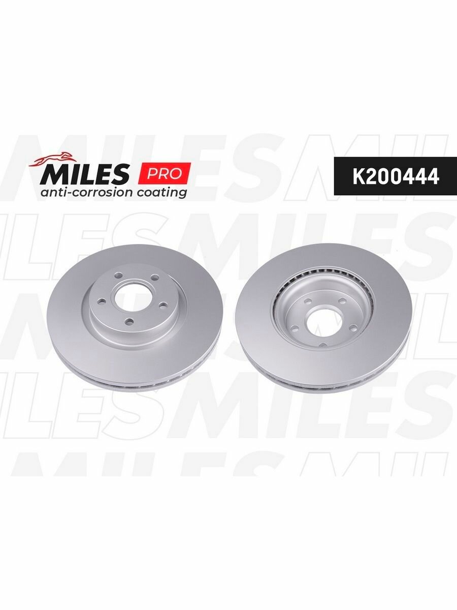 Тормозной диск передний вентилируемый для а/м Ford Focus, Transit, Volvo S40, MILES K200444