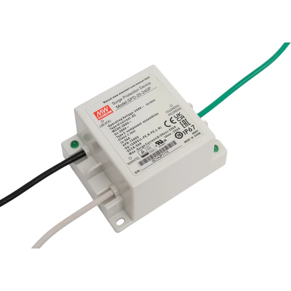 Модуль защиты от импульсных помех Mean Well SPD-20-240P Т02013287