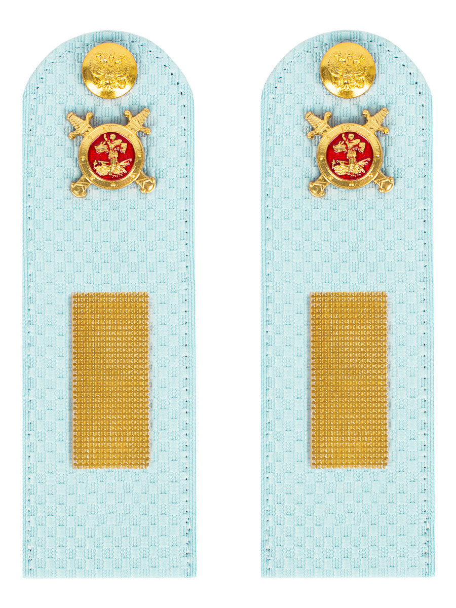Погоны Полиции на рубашку голубые пластик Звание Старшина 752051