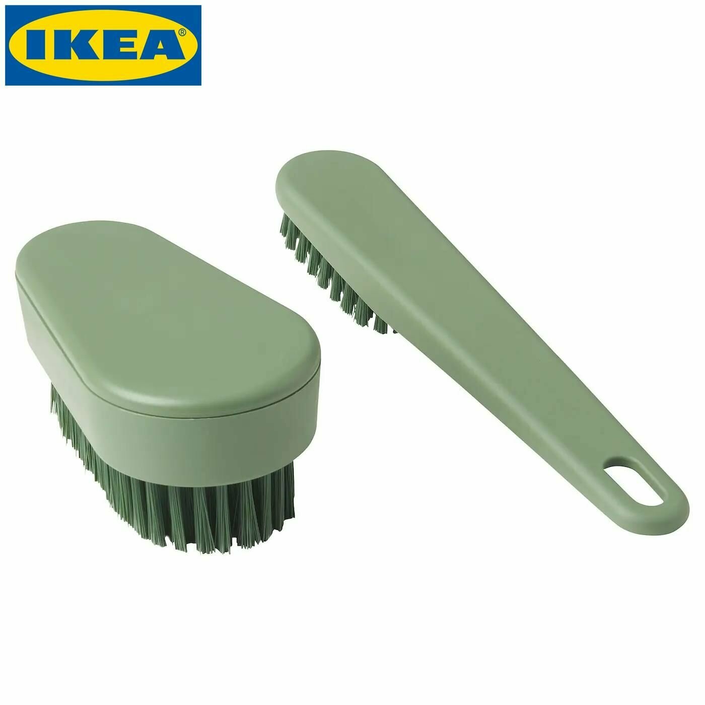 PEPPRIG Жёсткая щётка, 2 шт. в комплекте, зелёная