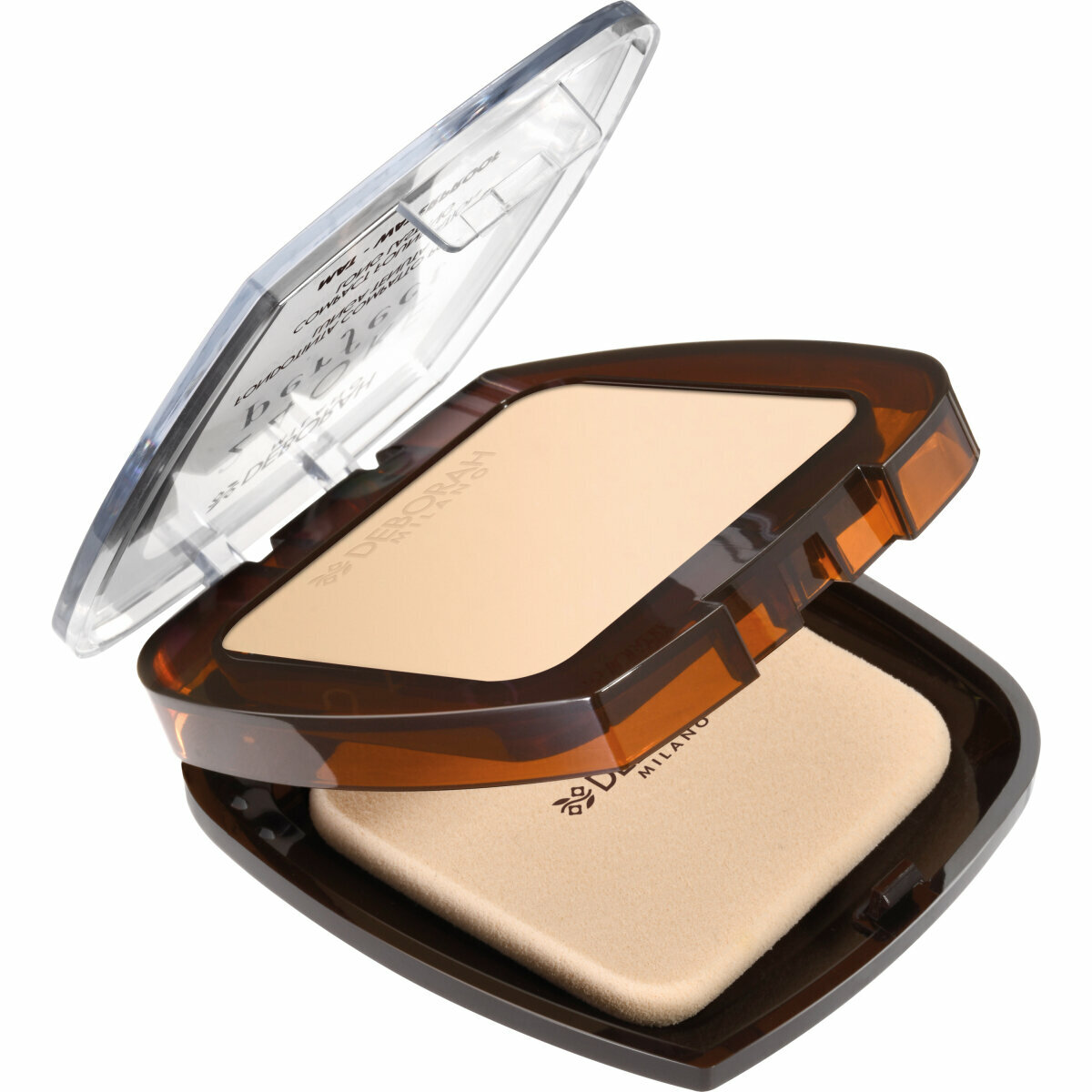 Тональная пудра-основа для лица Deborah Milano 24ore Perfect Compact Foundation, тон 01R Белоснежный, 9 гр.