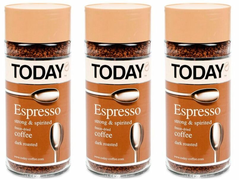 Today Кофе растворимый Espresso, 95 гр, 3 шт