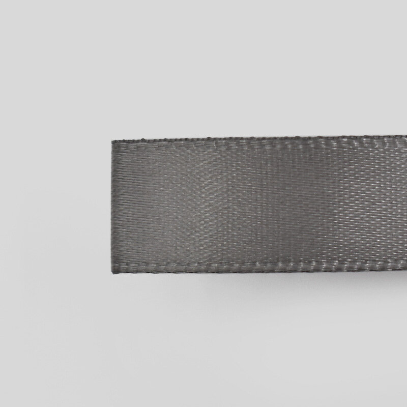 Лента балетная, с бантом, плетеная, 0,6см, 91,4м, серая
