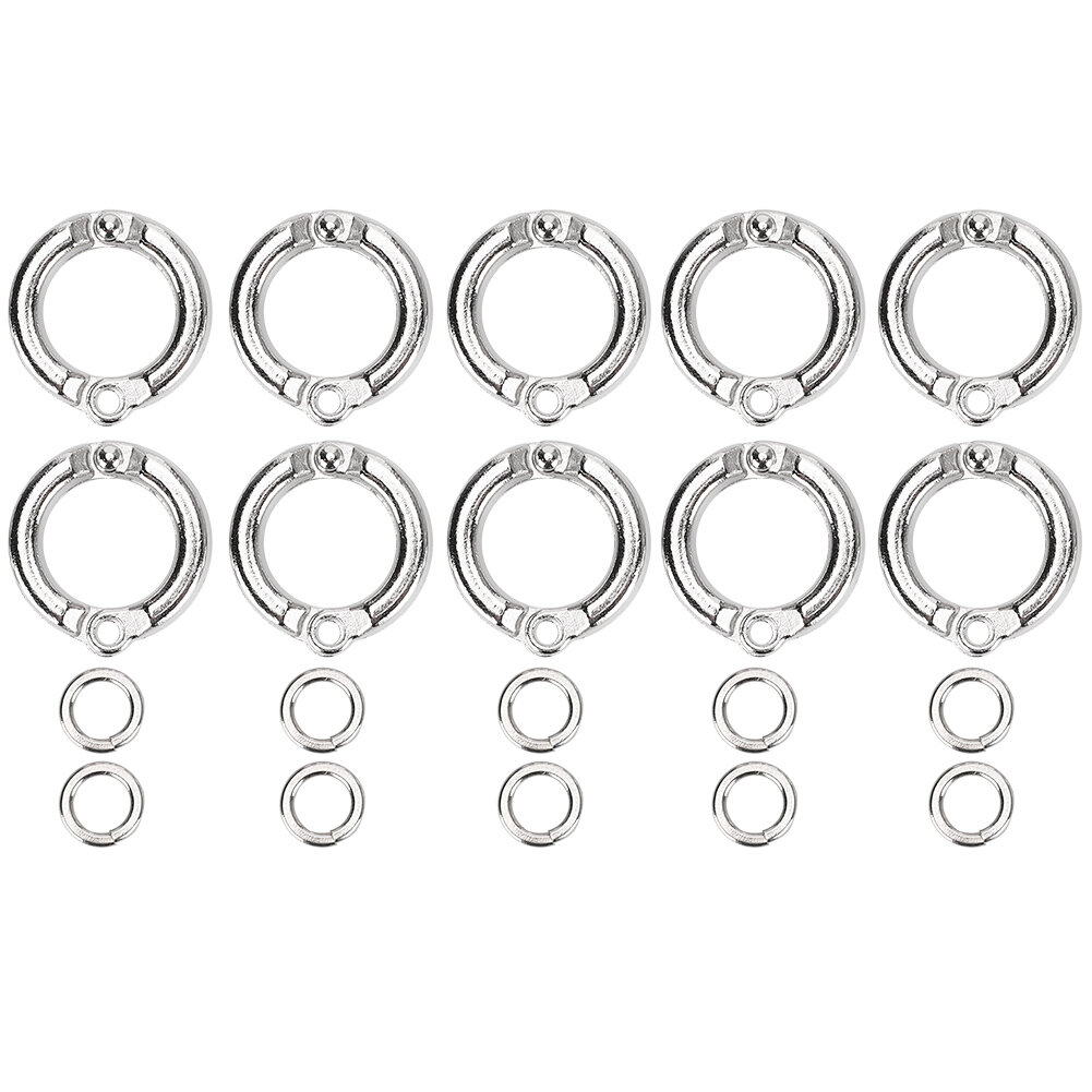 10 шт. кольцо для ног попугаев для обучения полету на открытом воздухе, открывающийся зажим, аксессуары № 10