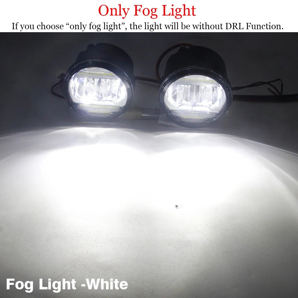 2в1 противотуманные фары в сборе дневные ходовые огни для Nissan X-Trail T31 2007-2013 White