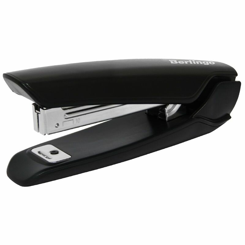Степлер Berlingo №10, "Hyper", до 20 л, 100 скоб, пластиковый корпус, черный (KSn_25310)