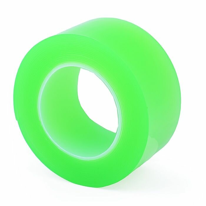 Клейкая лента deVENTE двусторонняя, зеленая, многоразовая, 3х30 мм, толщина 0,7 мм