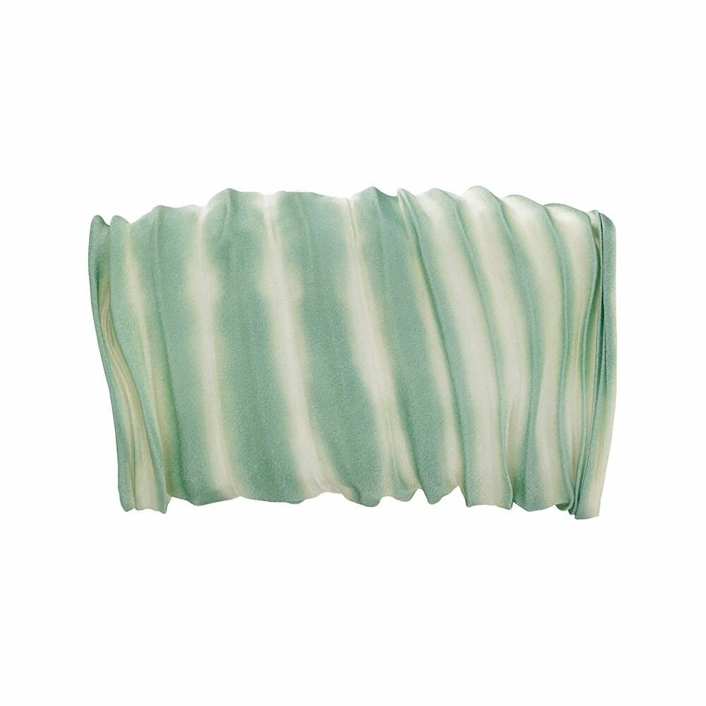 Декоративная лента Floranta "Shibori", 120 мм, 20 см, №95e, зеленая, светло-салатовая