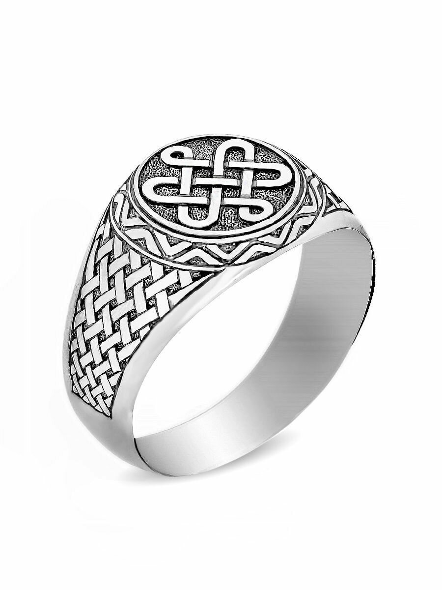 Печатка, серебро, 925 проба, родирование