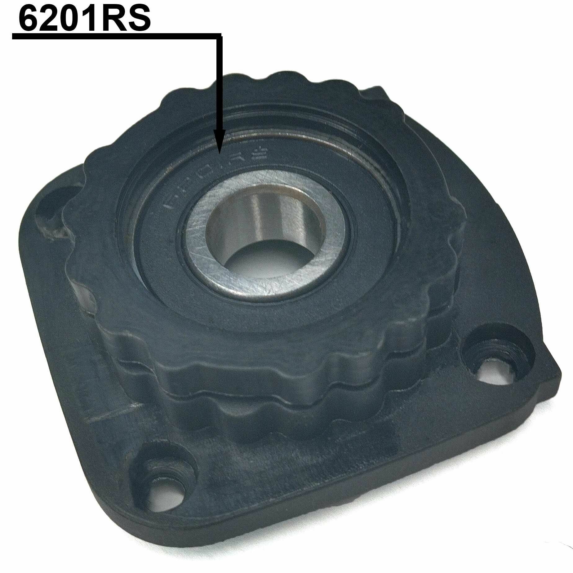 Опорный фланец редуктора (крышка редуктора с подшипником) подходит для УШМ BOSCH 6-125 (замена 1619P02708)